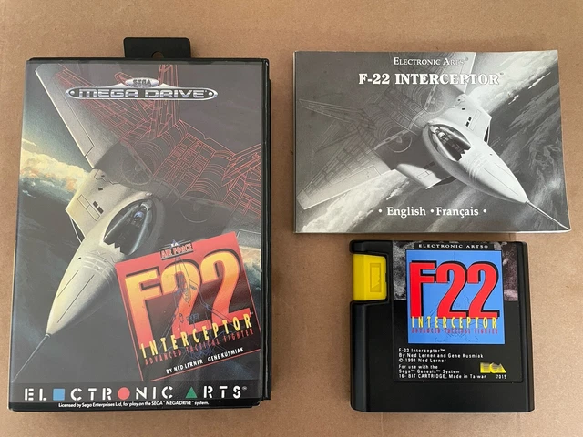 MEGADRIVE F22 INTERCEPTOR Advanced Tactical Fighter CIB - Pal Fast ...