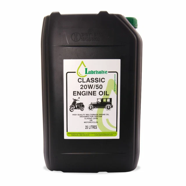 LUBRISOLVE CLASSIC 20W/50 Engine Oil 25 litres £94.99 - PicClick UK