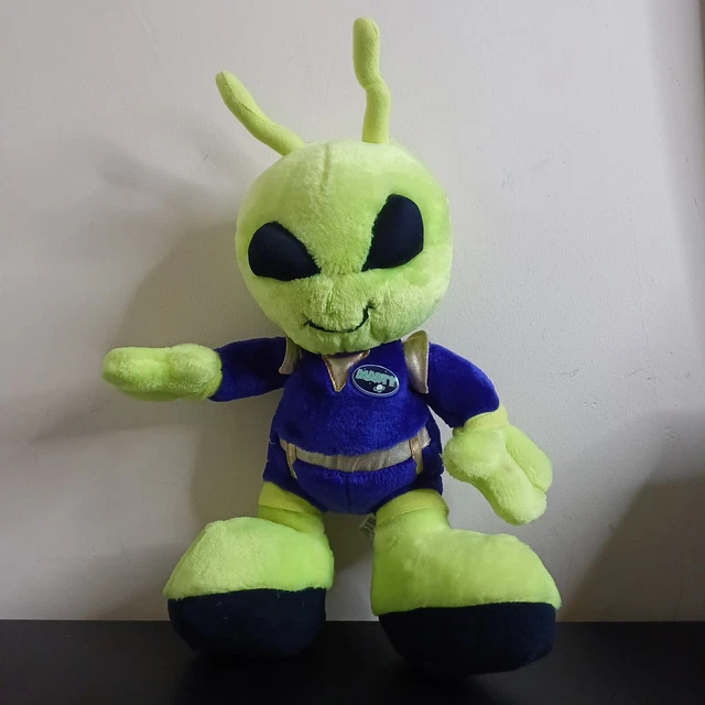VINTAGE PMS MARTY Green Purple Suit Alien Martian Soft Plush Toy 15" £ ...