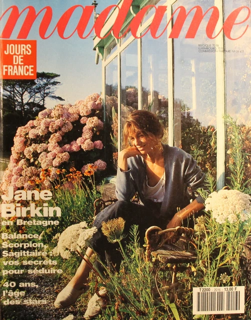 MADAME JOURS DE FRANCE - jane birkin en bretagne - les stars de 40 ans ...