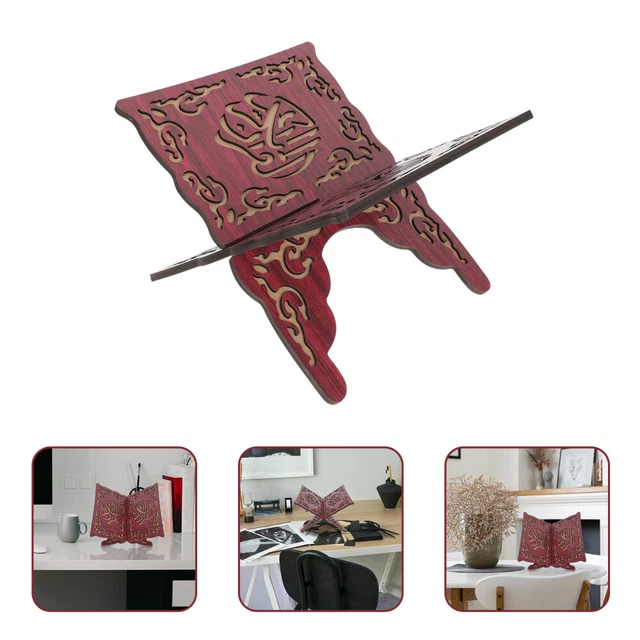 BOIS BIBLE STAND Pliage Sainte Bible Livre Stand Rihal Rehal En Bois ...