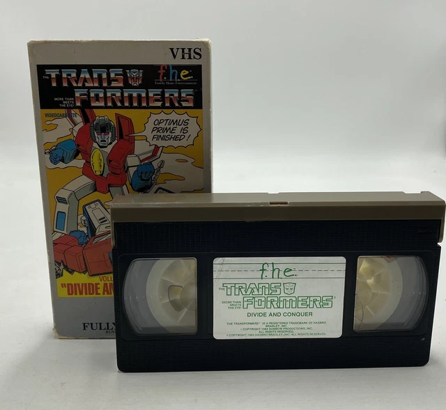 TRANSFORMERS VOLUME 5 Divide and Conquer VHS Tape f.h.e £14.39 ...