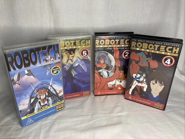 4X ROBOTECH VHS Tapes - The Macross Saga 1, Masters 2 4 5 Bulk Lot £19. ...