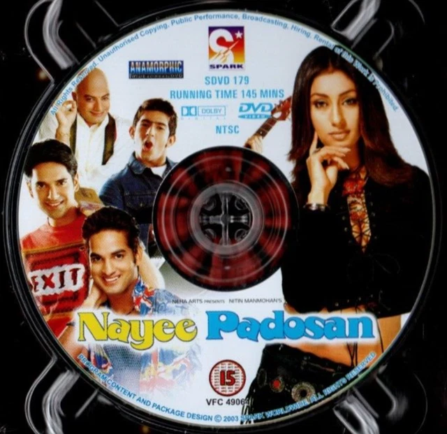 NAYEE PADOSAN (DISC ONLY) - SPARK BOLLYWOOD DVD - Rahul Bhatt, Vikas ...