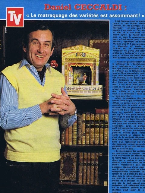 COUPURE DE PRESSE Clipping 1981 Daniel Ceccaldi (1 page) EUR 3,00 ...