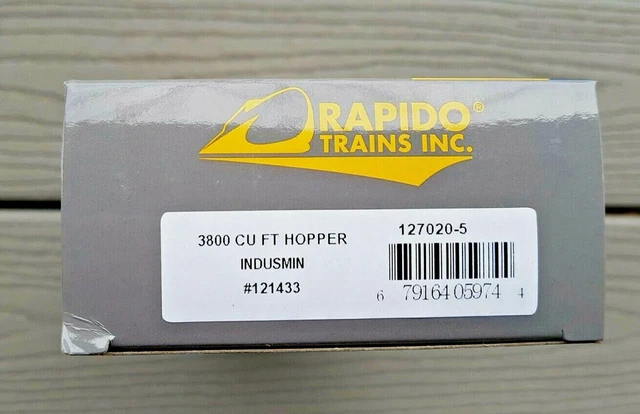 RAPIDO 1/87 HO Indusmin Red Logo 3800 Cu. Ft Cylindrical Hopper Rd ...