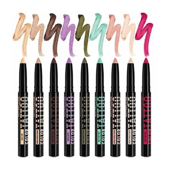 MAYBELLINE COLOR TATTOO 24H MATTE EYE STIX 1.4g EYE SHADOW *CHOOSE ...