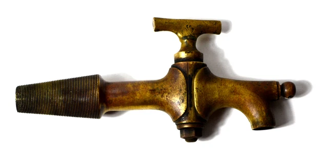 ANCIEN ROBINET DE cuve en laiton, Douenne, Lyon, 31 cm, années 60 EUR ...