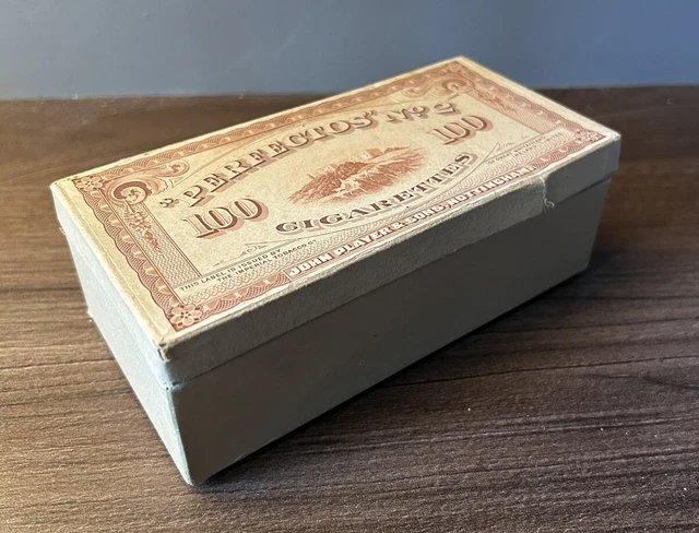 RARE JOHN PLAYERS Cardboard Cigarette Box Perfectos No 2 for 100 ...