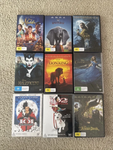 LIVE ACTION DVD Disney Bundle Classics Family 101 Dalmatian Aladdin ...
