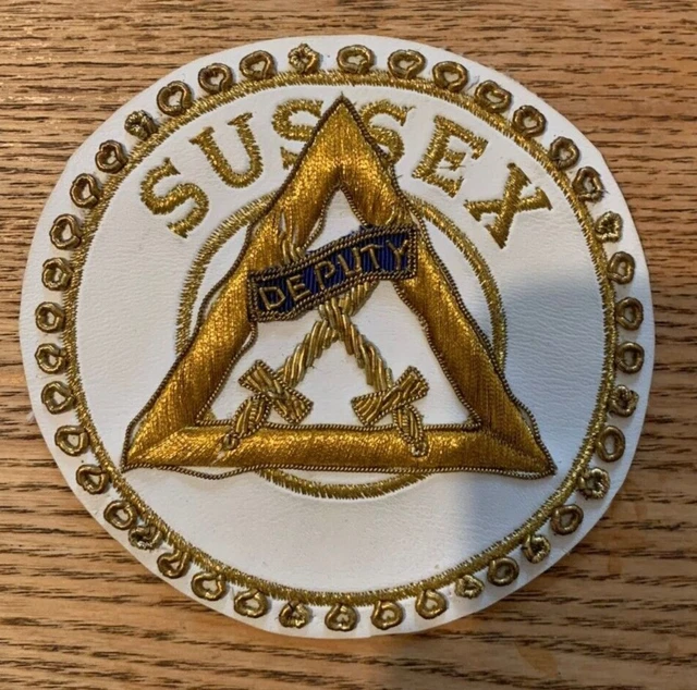SUSSEX ROYAL ARCH Provincial Deputy Sword Bearer Badge and Collar Jewel ...