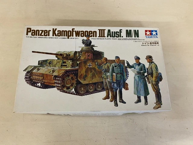 TAMIYA 1:35 MM111 Panzerkampfwagen III Ausf. M/N ungebaut u. komplett ...