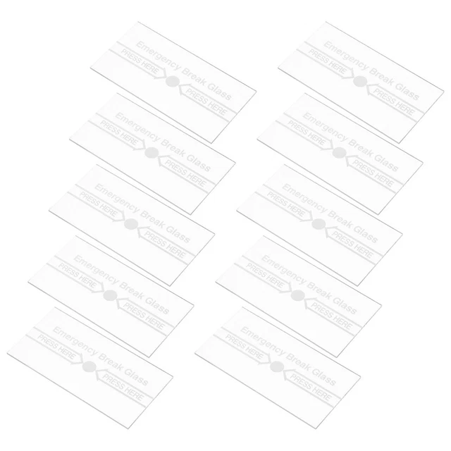 10 PCS FIRE Alarm Glass Sheet Durable Switch Cover Replacement ...