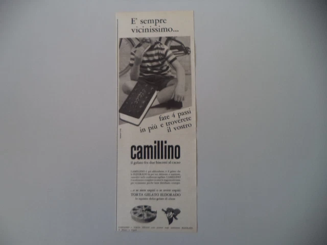 ADVERTISING PUBBLICITÀ 1964 CAMILLINO GELATO ELDORADO EUR 6,00 ...