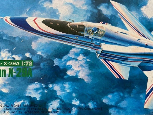 1:72 SCALE UNMADE Hasegawa Grumman X-29A advanced technology model kit. £13.99 - PicClick UK