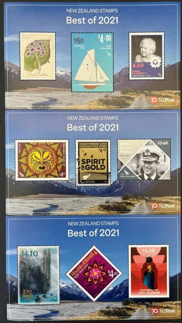 NEW ZEALAND - 2021 Best of 2021 - Set of 3 Miniature Sheet Limited ...