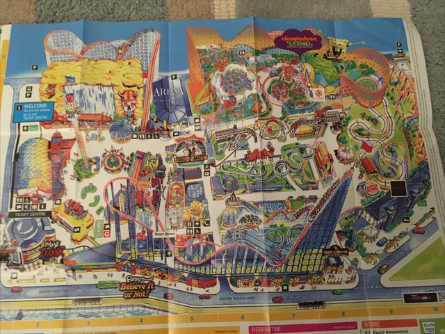 Nickelodeon Land Map