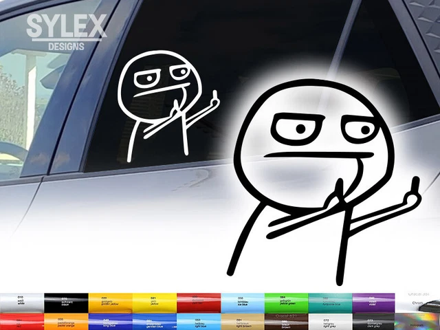 Mittelfinger Aufkleber 2xsticker Fuck You Meme Jdm Tuning Bike Auto 10