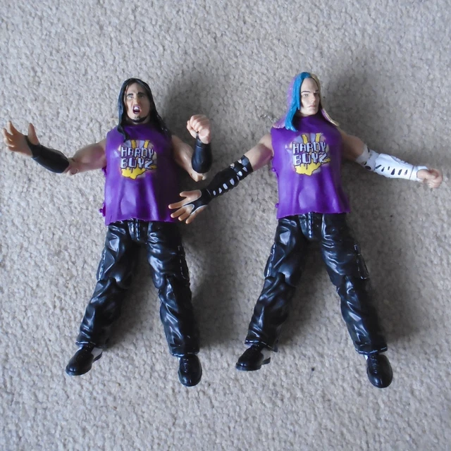 HARDY BOYZ WWE Wwf Jeff & Matt Jakks Wrestling Figure Set Ttl Team ...