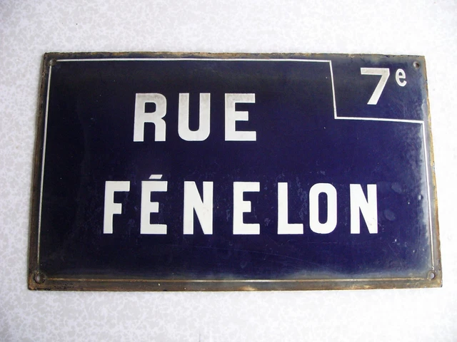 ANCIENNE PLAQUE DE rue émaillée Rue FENELON ( dit le cygne de Cambrai ) Lille 59 EUR 40,00 ...