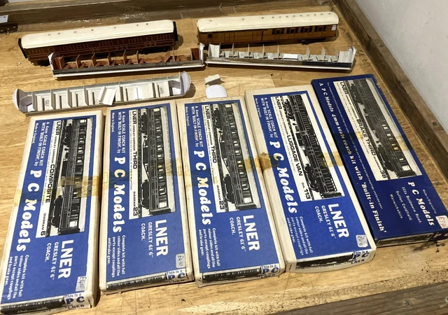 P C MODELS OO gauge LNER Gresley coaches JOB LOT kits part built SPARES ...