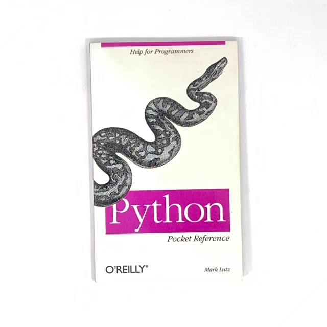 PYTHON POCKET REFERENCE by Mark Lutz (1998, Trade Paperback, Reprint ...