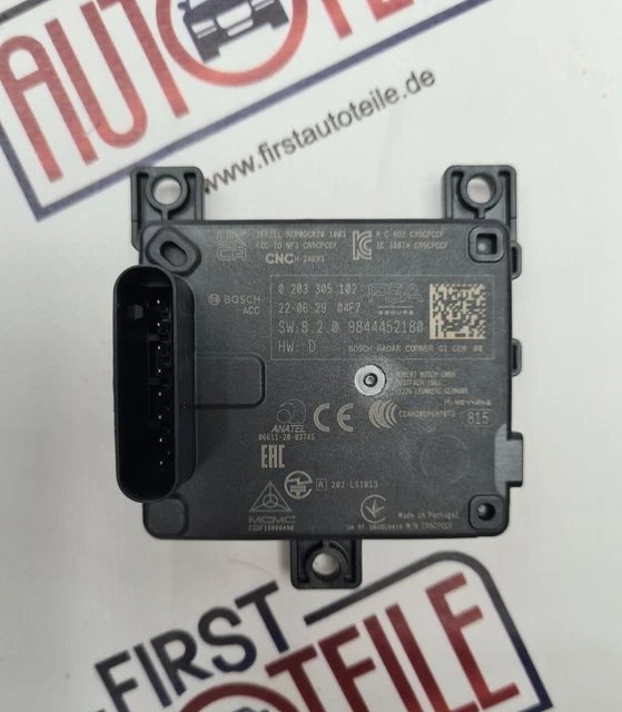 ORIGINAL OPEL RADARSENSOR Radar Sensor Steuergerät Radar Corner ...