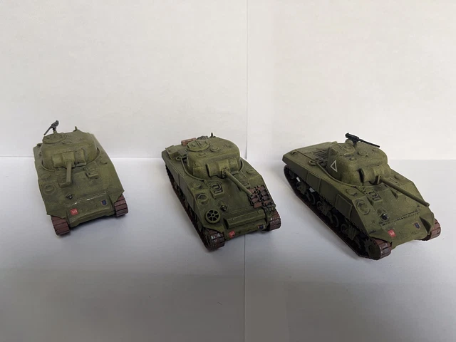 20MM WW2 BRITISH Sherman Tank Company - Painted - Rapid Fire Chain Of ...