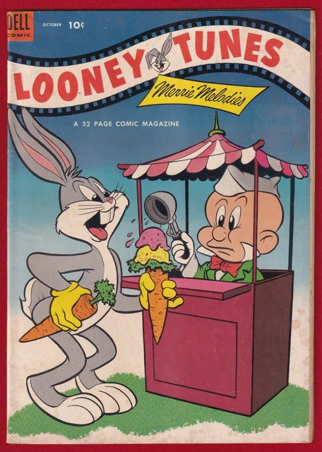 LOONEY TUNES #144 Dell 1953 Bugs Bunny Ice Cream Carrot Cover .99 $1.36 ...