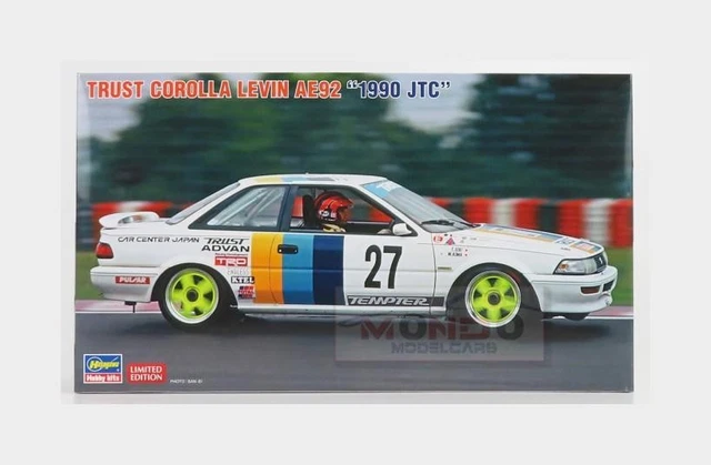 1:24 HASEGAWA TOYOTA Corolla Levin (Ae92) Jtc 1990 T.Seki M.Koma Kit ...