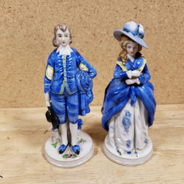 JAPANESE PORCELAIN VICTORIAN Colonial Couple Japanese Pat. No. 84575 ...