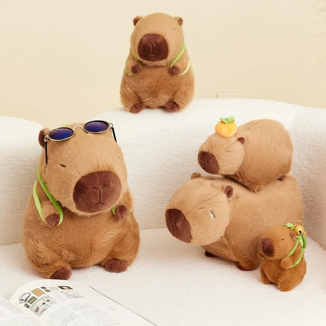 SIMULATION CAPYBARA PLUSH Toy Cartoon Capybara Stuffed Animal Doll ...