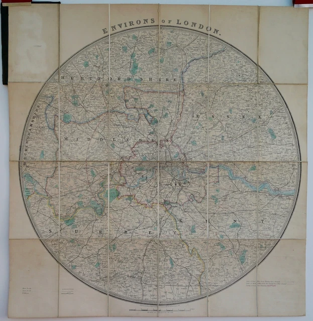 ANTIQUE MAPS, GROOM'S New Map of County round London c. 1880 £360.00 ...