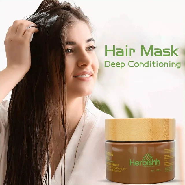 2 PCS HERBISHH Pro Protein Treatment Argan Hair Mask 250 gm each $18.90 ...