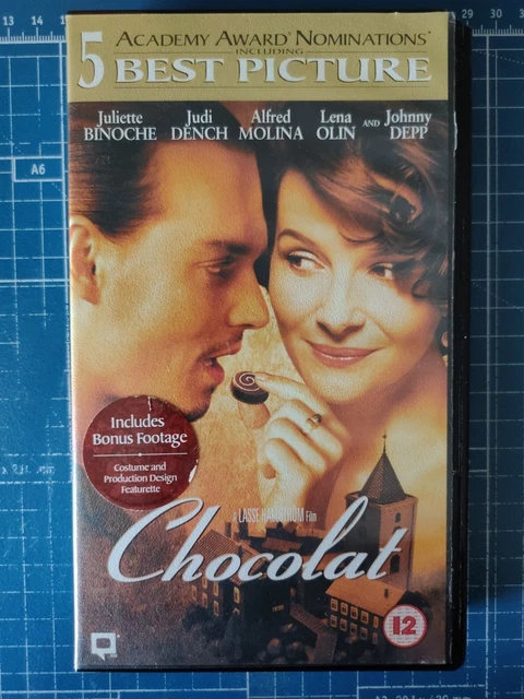 CHOCOLAT - JULIETTE Binoche,Judi Dench,Johnny Depp (PAL VHS) with Bonus ...