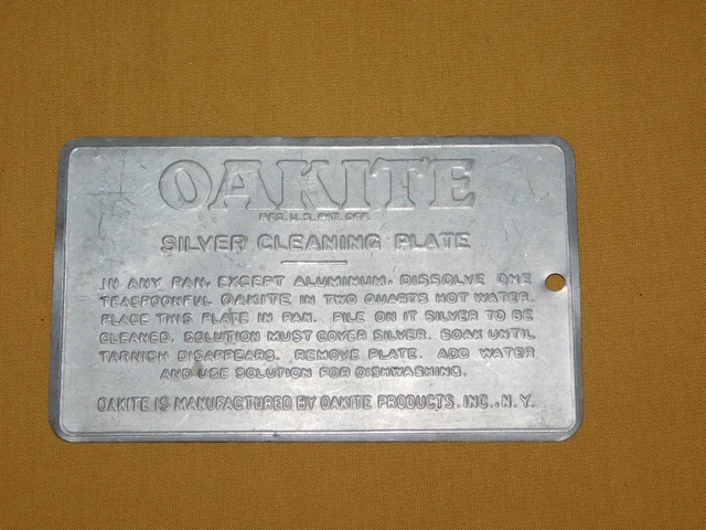 VINTAGE CLEAN JEWELRY Old Ad 5 1/2" X 3 1/4" Oakite Silver Cleaning ...