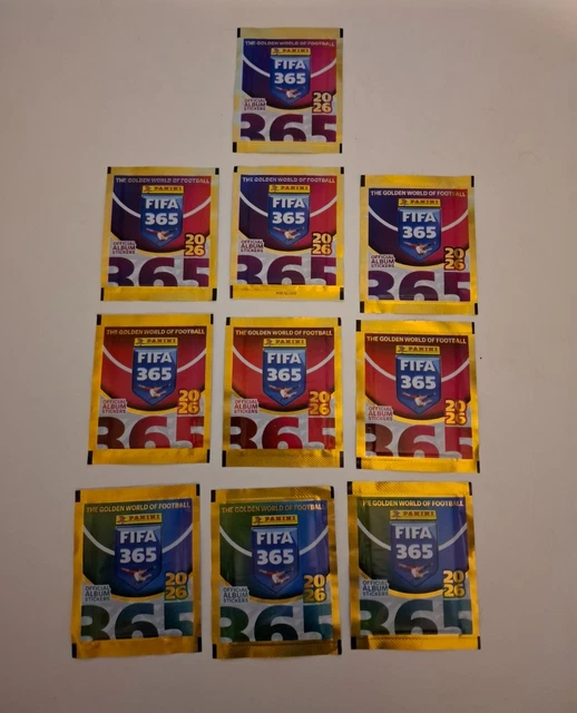 10 FIFA 365 Panini Adrenalyn 2026 Trading Card Packs Each Pack Has 10 ...