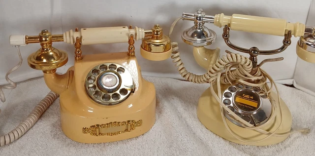 ANTIQUE WESTERN ROTARY Phone & Vintage French Style Rotary Lot of 2 £43 ...