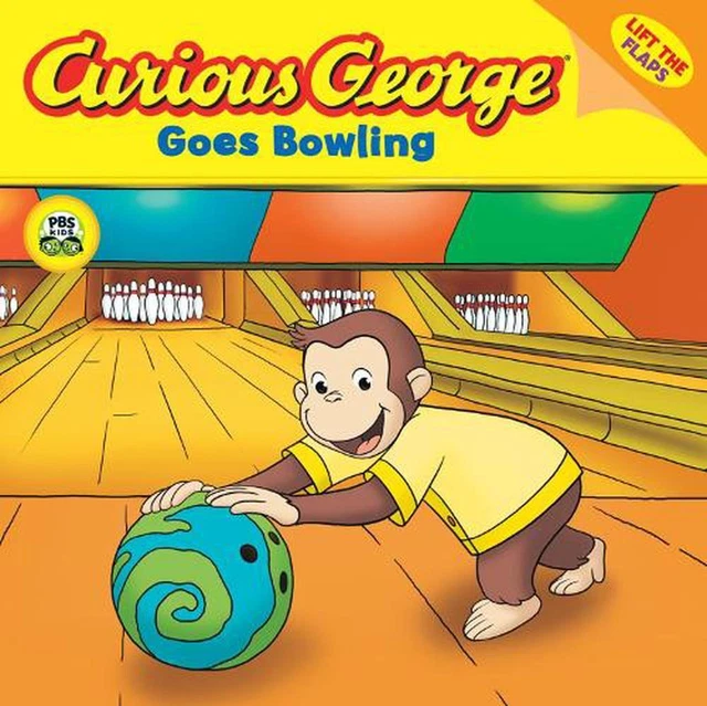 CURIOUS GEORGE GOES Bowling (Lift-The-Flap Book) by H.A. Rey (English ...