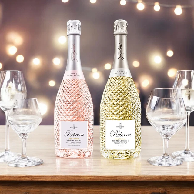 PERSONALISED FREIXENET PROSECCO Label, Your Name, Stocking Filler ...