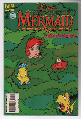 VINTAGE MARVEL COMICS Disney’s The Little Mermaid Weed Worries Ariel #7 ...