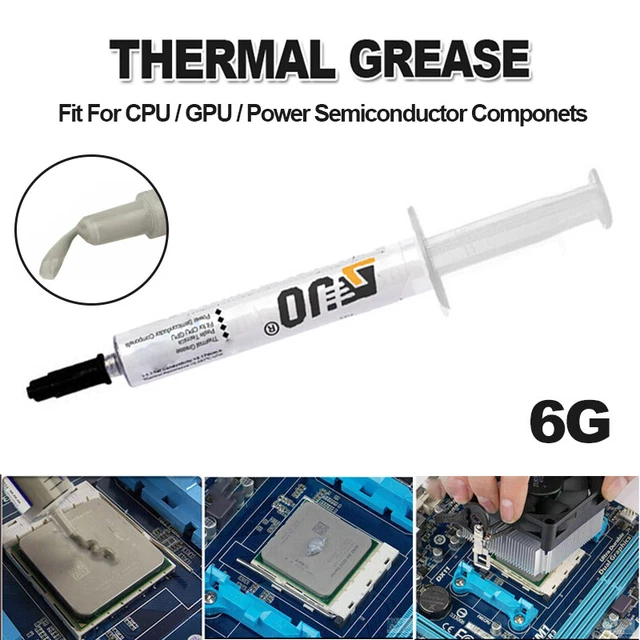 POLYSYNTHETIC SILVER THERMAL Grease CPU Heatsink Compound Paste Syringe ...