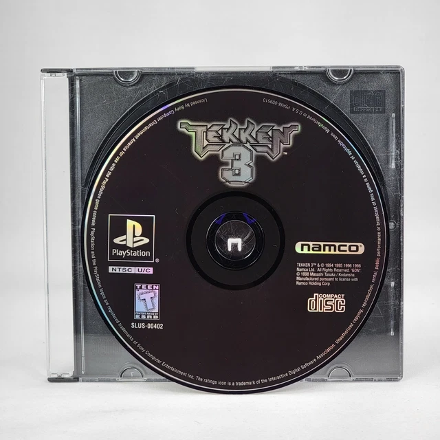 SONY PLAYSTATION TEKKEN 3 1998 Greatest Hits Namco Game with Case and ...
