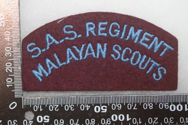 BRITISH ARMY SAS Special Air Service Malayan Scouts Older Copy Shoulder ...