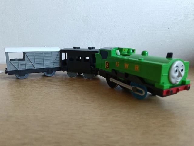 TOMY THOMAS & Friends GWR 8 Duck Green Trackmaster Motorised Toy Train ...