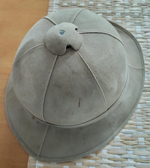 WW2 ERA BRITISH Army Sand Coloured Pith Helmet Vintage Rare - No Liner ...