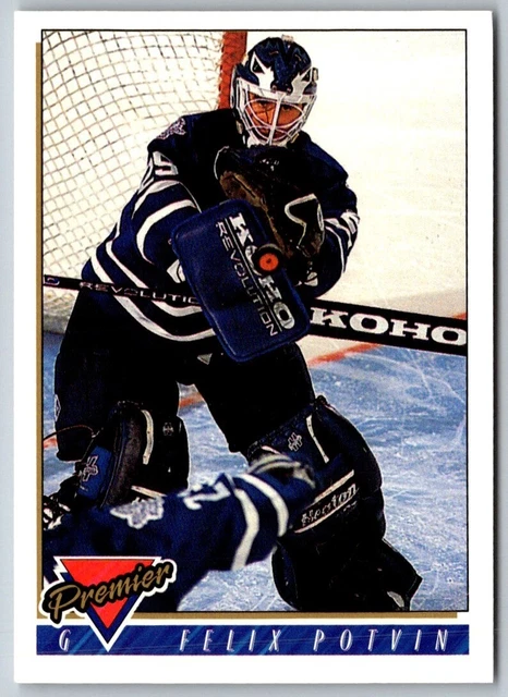 1993 TOPPS PREMIER Felix Potvin #30 Toronto Maple Leafs Hockey Card $3. ...