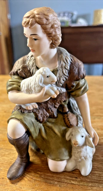 KIRKLAND NATIVITY SET Shepherd Boy Replacement Figure #75177 Part Piece ...