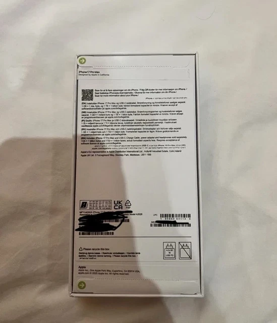 APPLE IPHONE 17 Pro Max 256GB- Deep Blue- SEALED! £771.70 - PicClick UK