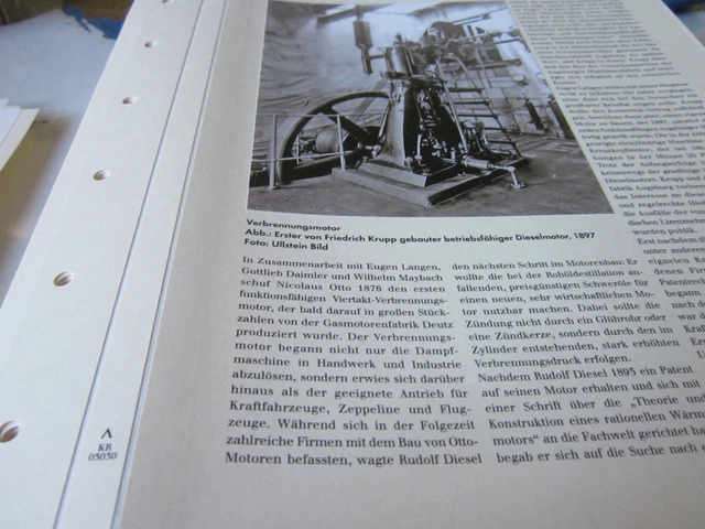 KAISERREICH ARCHIV N3 3030 Entwicklung Dieselmotor Krupp und MAN EUR 6 ...